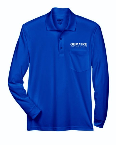 Gemaire 88192P Men's Long Sleeve Pocket Polo