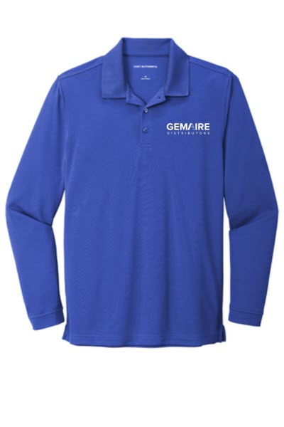 Gemaire K110LS Men's Long Sleeve Dry Zone Micro Mesh Polo